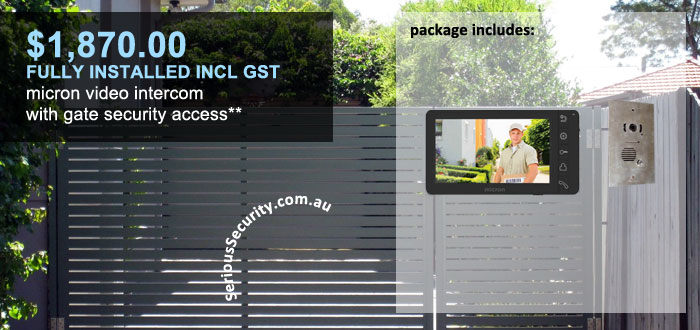 Business Video Intercom with Electric Gate Strike | Serious Security Sydney