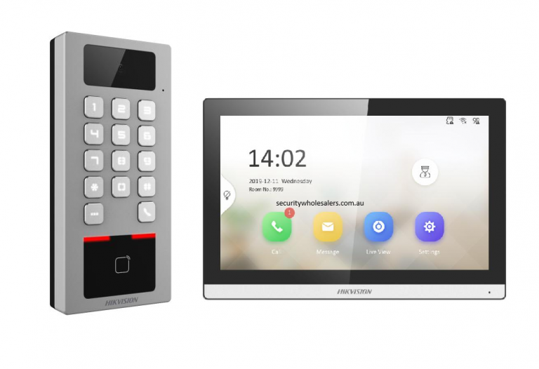 Hikvision Access Control Terminal Keypad with Camera & Intercom Monitor ...
