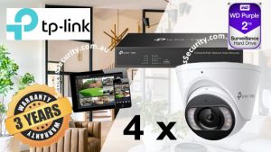 4x TP-Link Insight 8MP IP network CCTV System fully installed | Serious Security Sydney & Melbourne